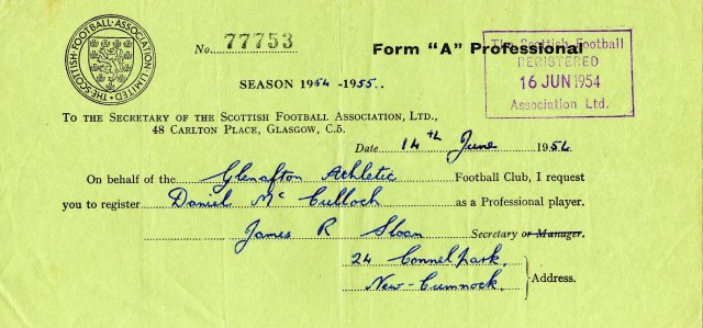 Danny McCulloch | Glenafton Athletic